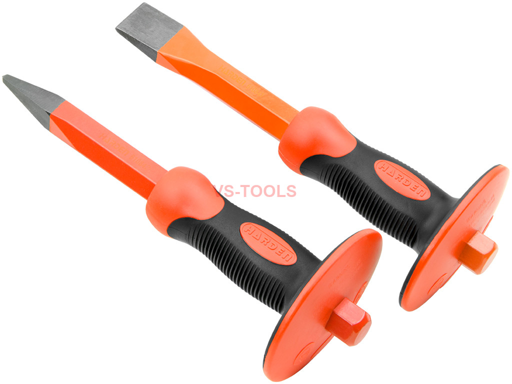 10inch Flat Slotted and Point Head Hand Guard Concrete Rock ...